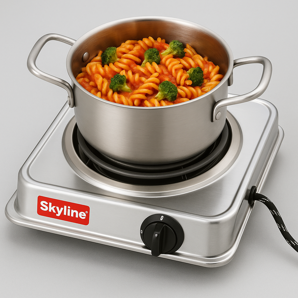 SKYLINE Chrome Finish Hot Plate 2000W VTL-2000